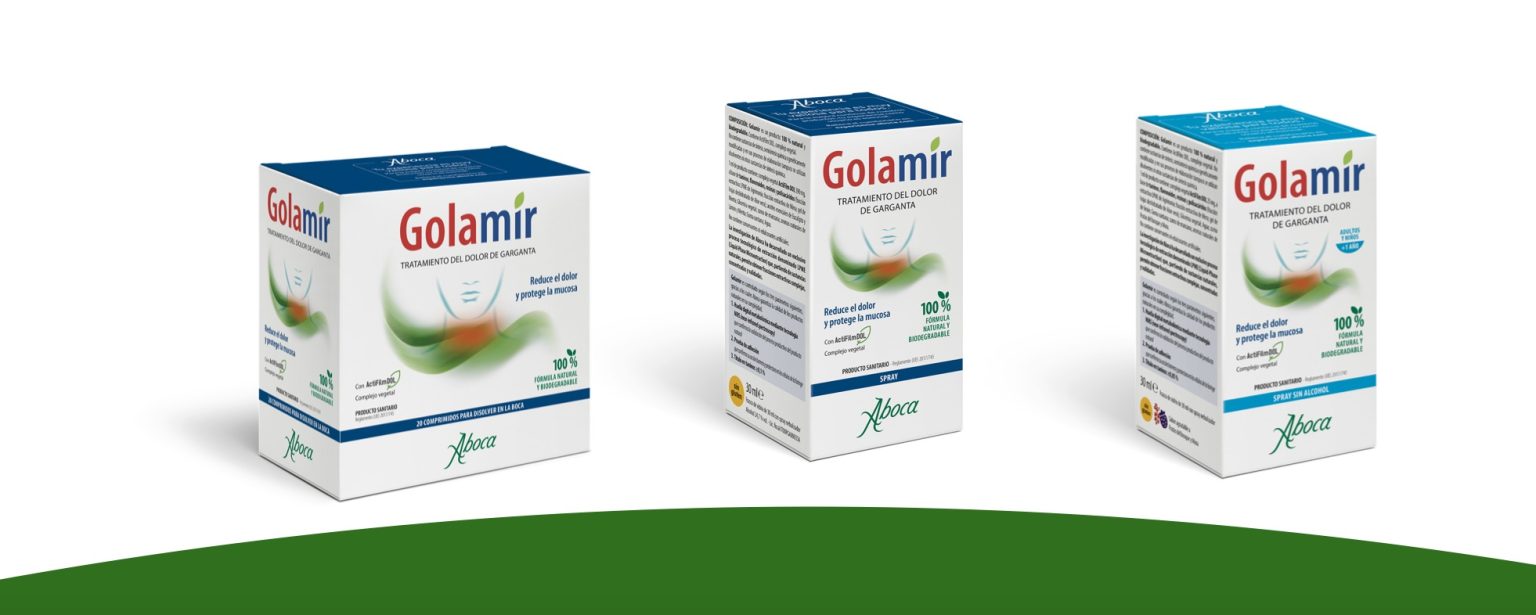 Golamir, la gama natural de Aboca para aliviar el dolor de garganta ...